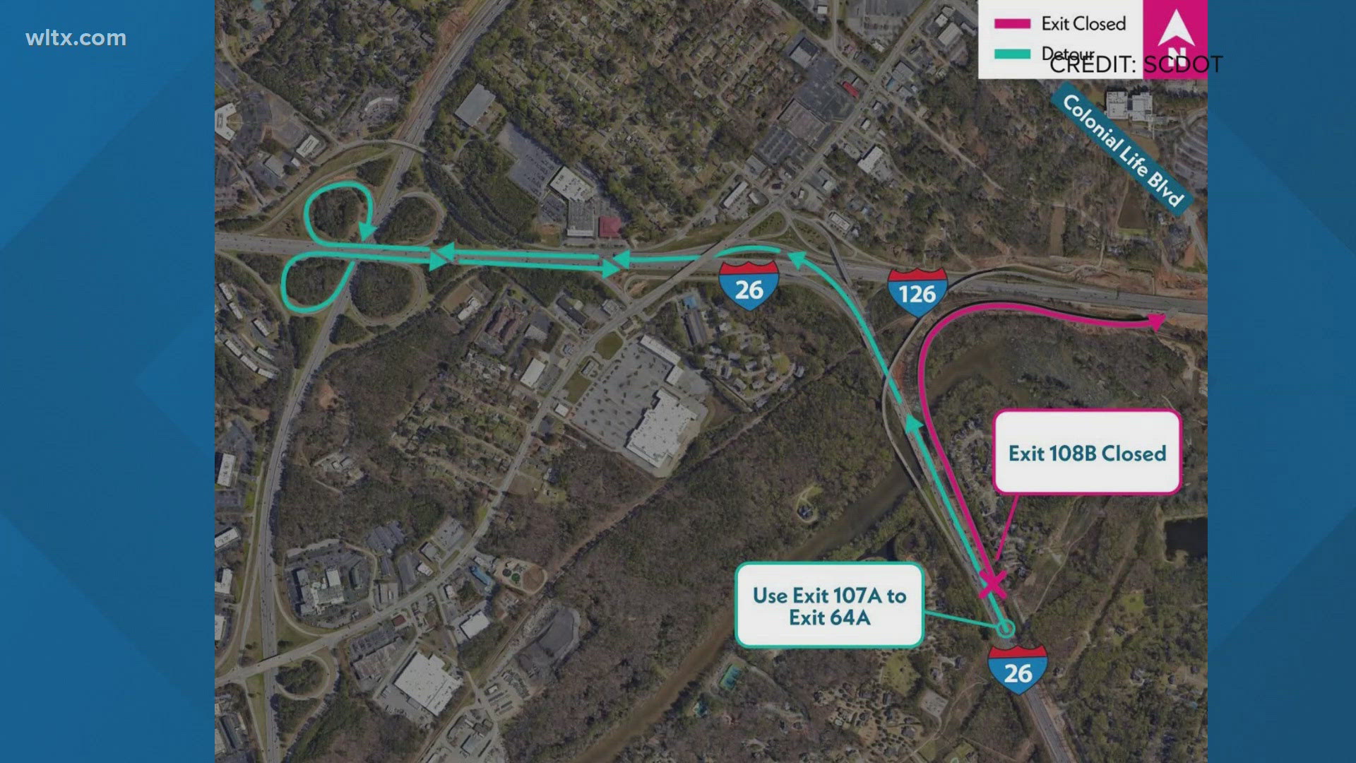 SCDOT says they need to temporarily close I-26 off ramp