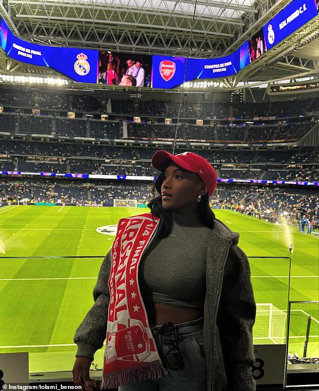 Arsenal WAGs enjoy memorable night in Madrid as Bukayo Saka's ...