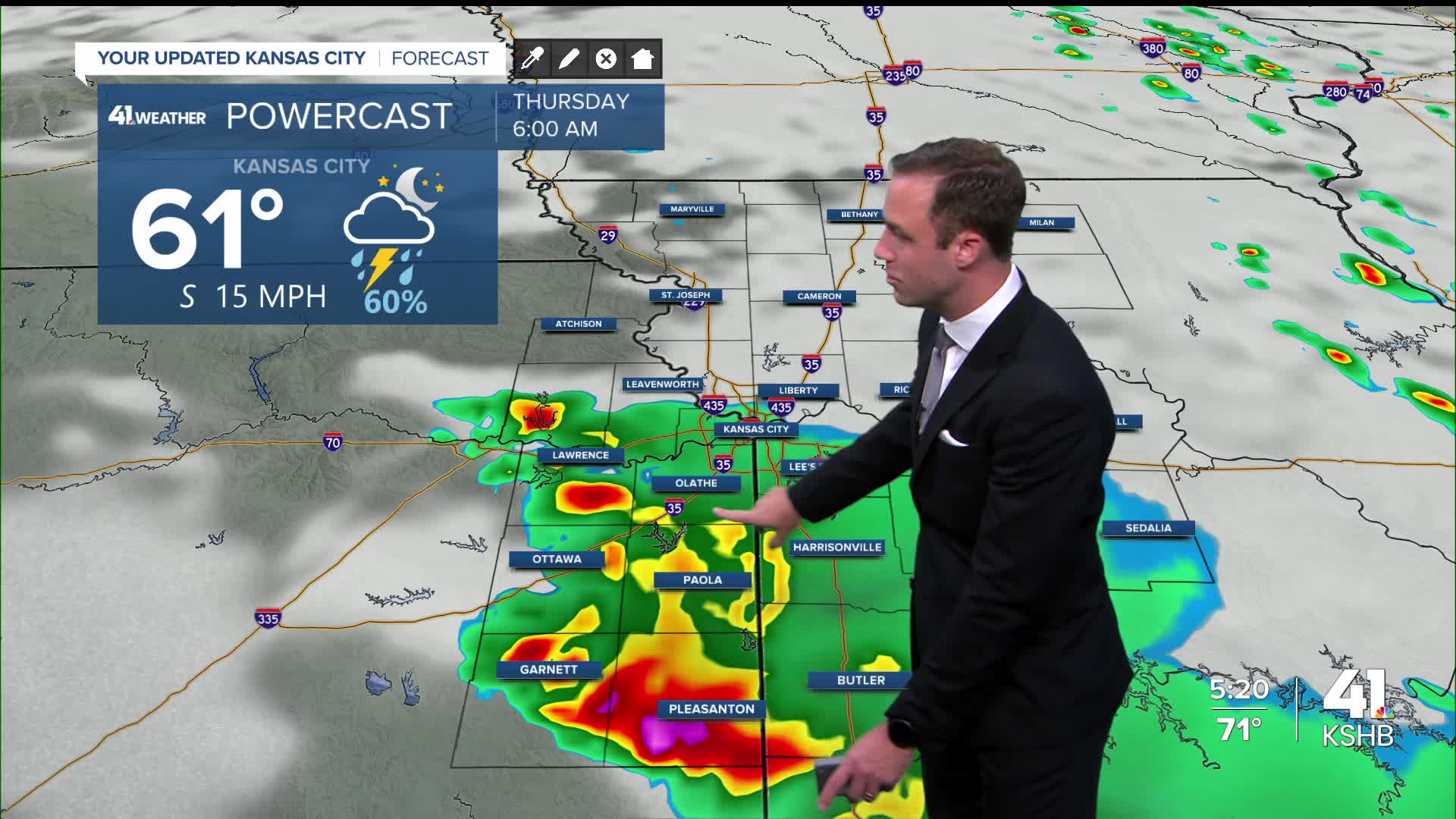 KSHB 41 Weather 5 pm update