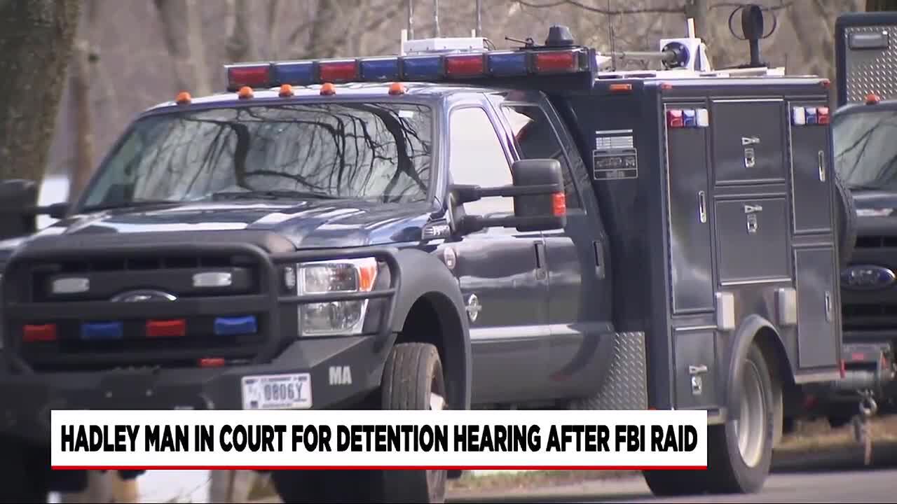 Hadley man faces detention hearing following FBI raid