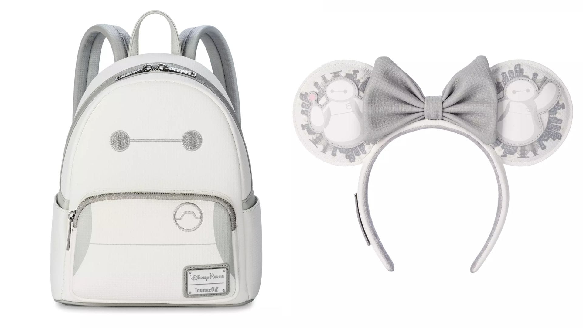 Pastel Baymax Loungefly Backpack and Ear Headband Available Online