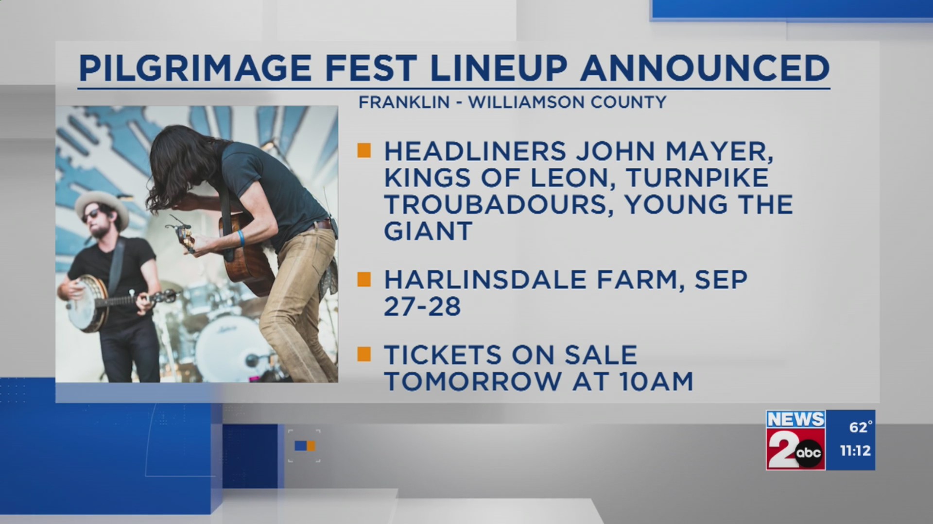 Pilgrimage Fest announces 2025 lineup