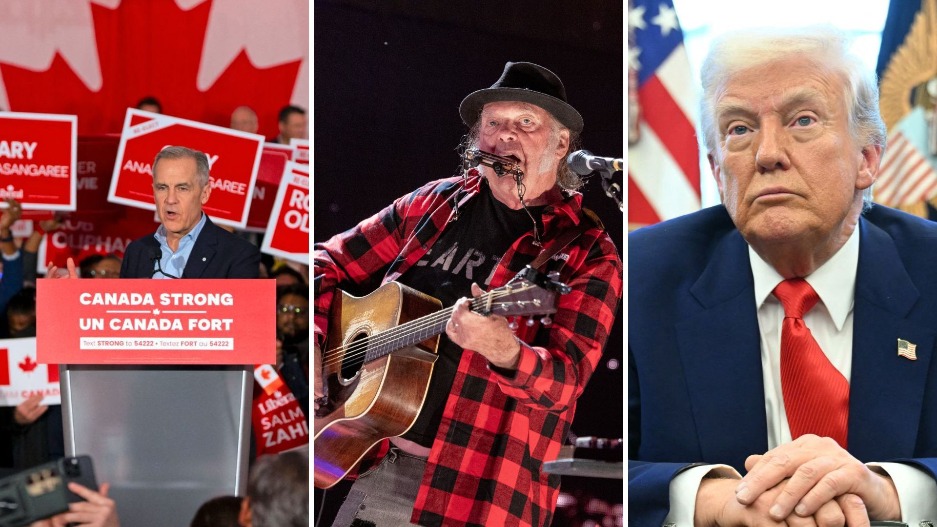 Neil Young supports Carney and attacks Trump