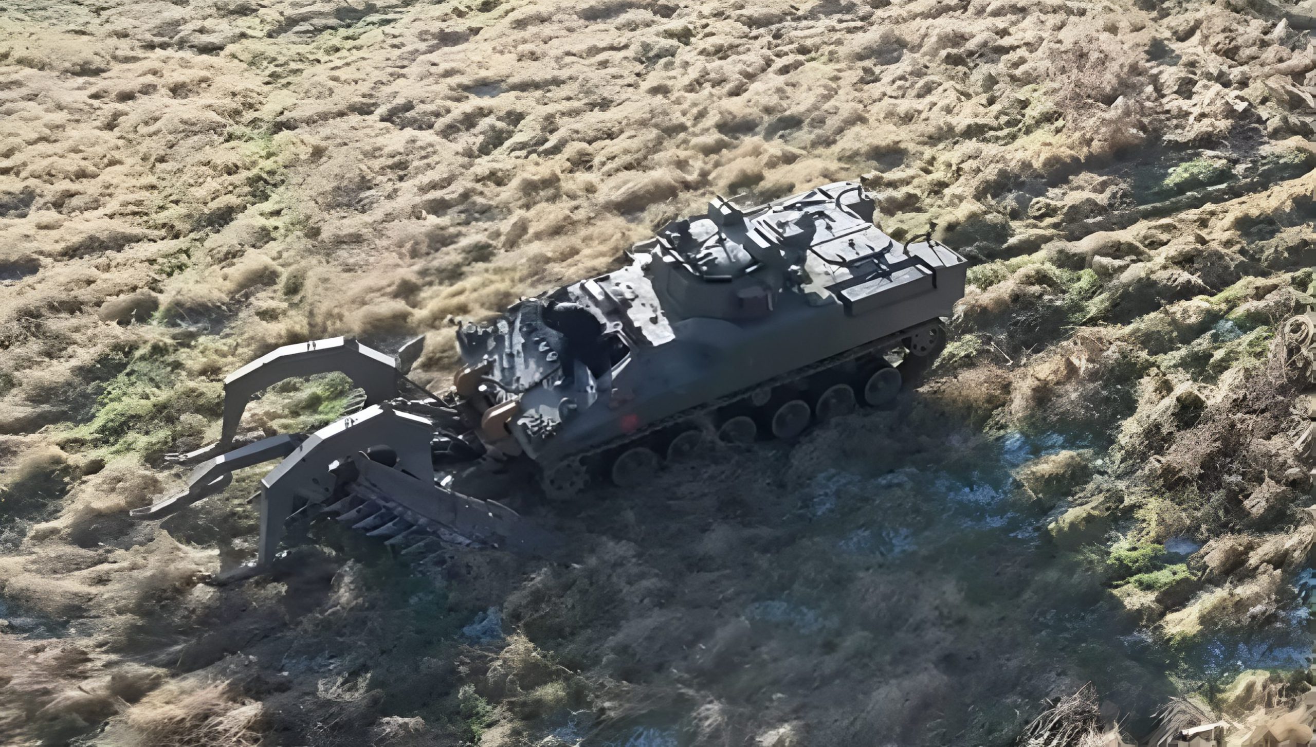 Transforming Armored Vehicles into Remote-Controlled Mine Clearers