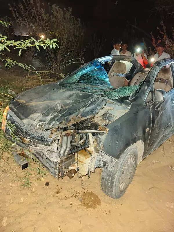 Trader killed, two hurt as car hits camel on NH-68