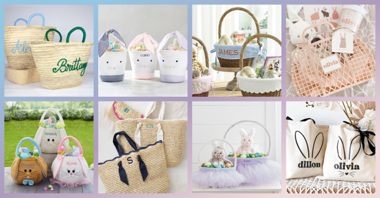 22 Personalized Easter Baskets for Kids You Can Reuse for Years To Come