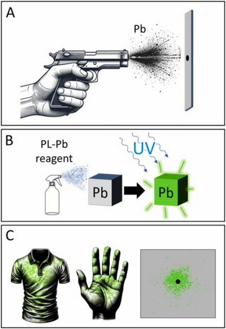 Glowing gunshot residue: New method illuminates crime scene clues