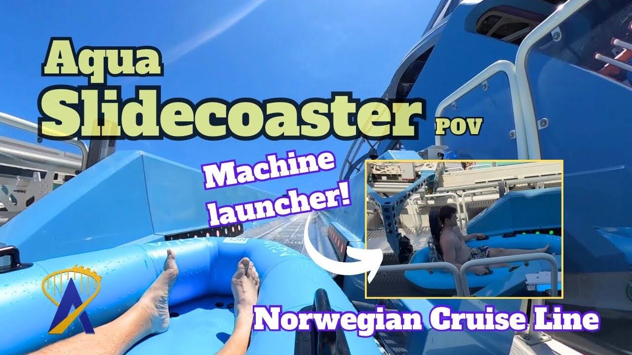 POV: World's First AquaSlide Hybrid Roller Coaster and Water Slide on ...