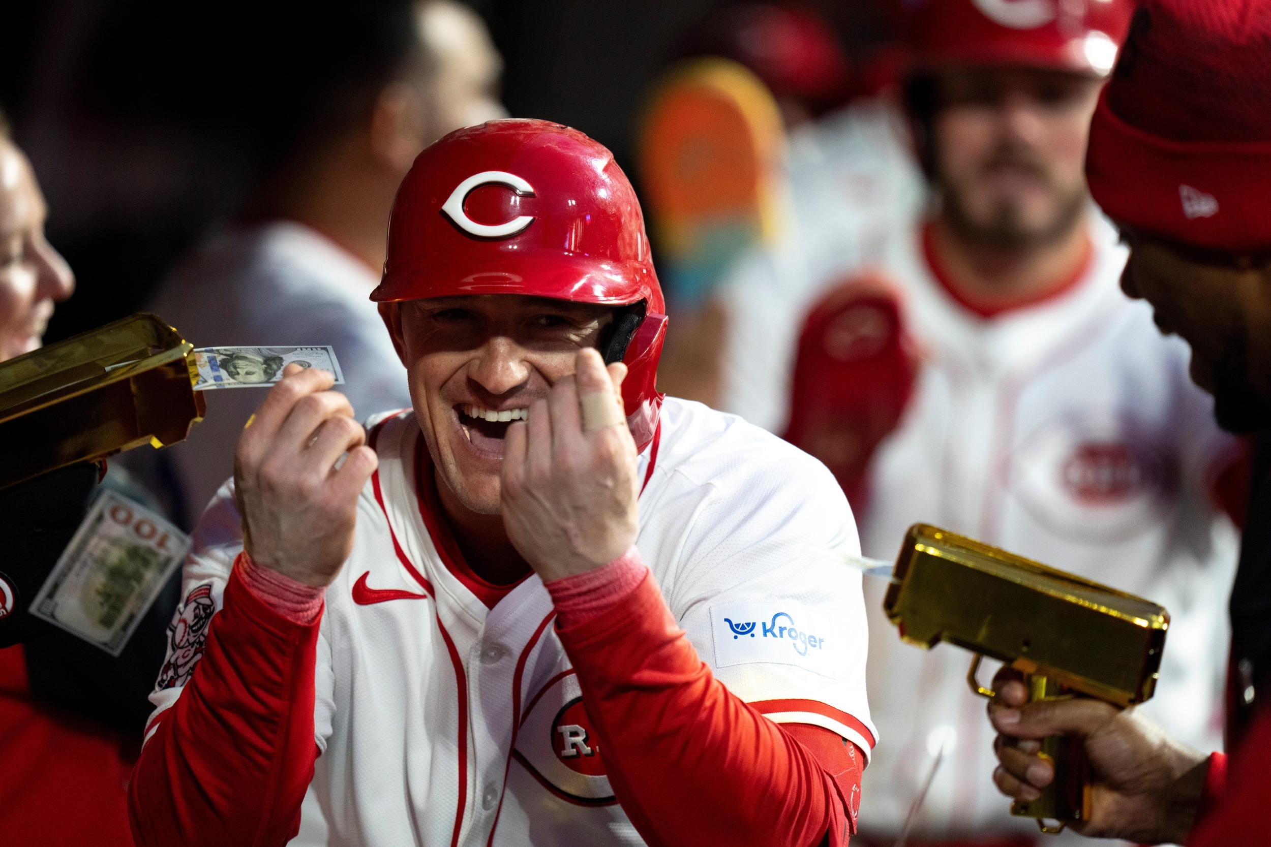 Reds OF Austin Hays accomplished rare feat in Tuesday's win over Mariners