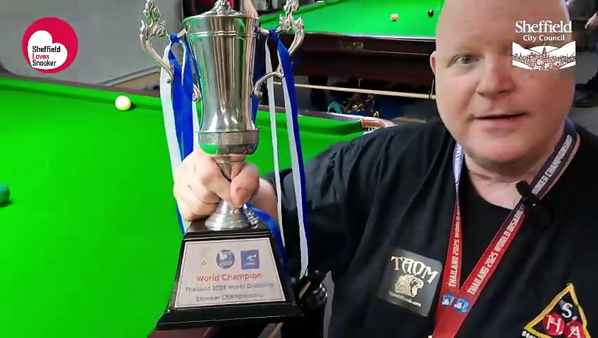 Gary Swift has become Sheffield's first snooker world champion