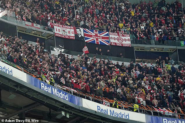 Arsenal WAGs enjoy memorable night in Madrid as Bukayo Saka's ...