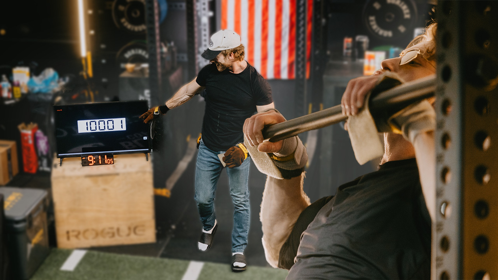 Truett Hanes performs over 10,000 pull ups inside 24 hours