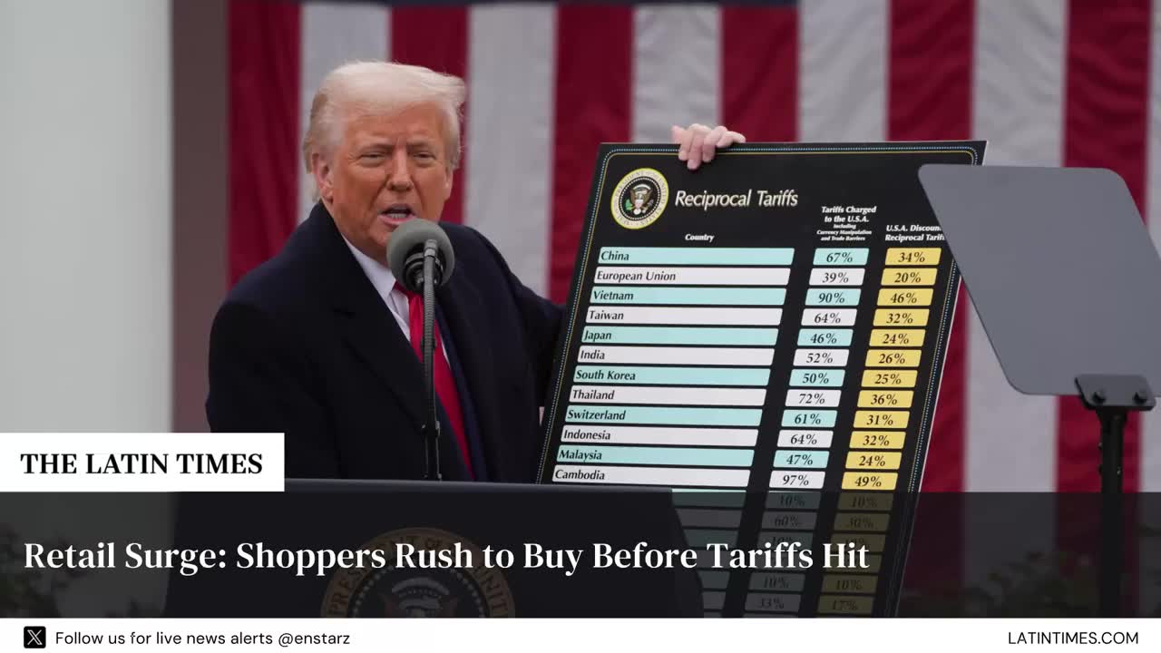 Retail Surge: Shoppers Rush to Buy Before Tariffs Hit