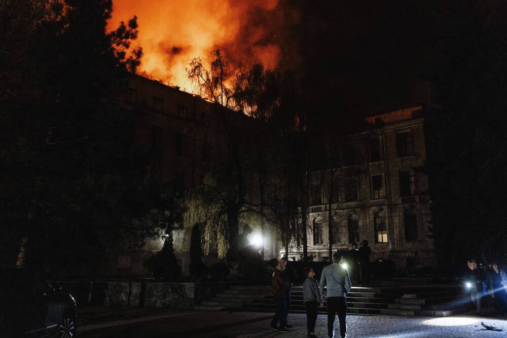 Ukraina: masowy atak rosyjskich dronów na Dniepr