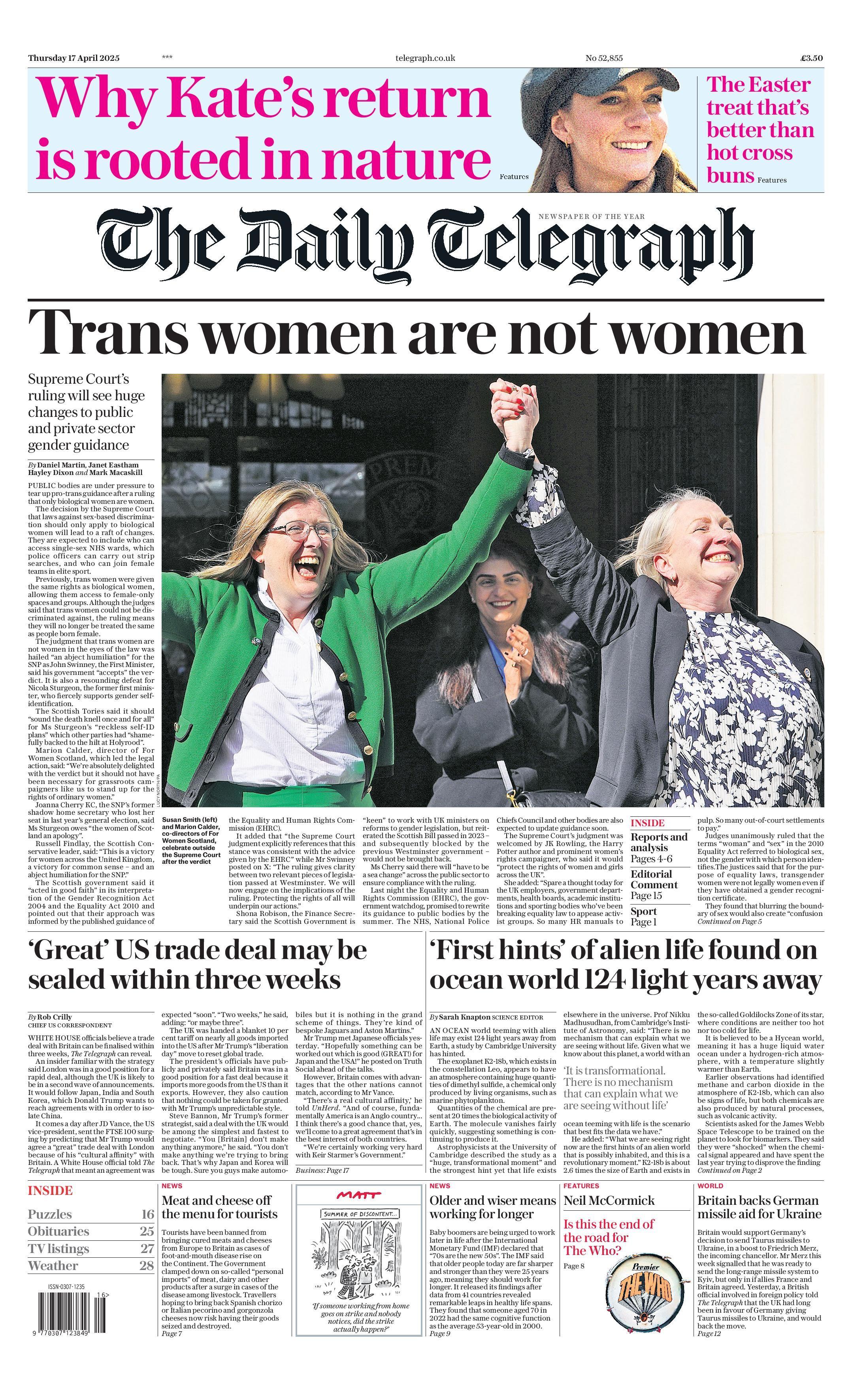 Scotland's papers: Supreme Court ruling and fire bomber bounty