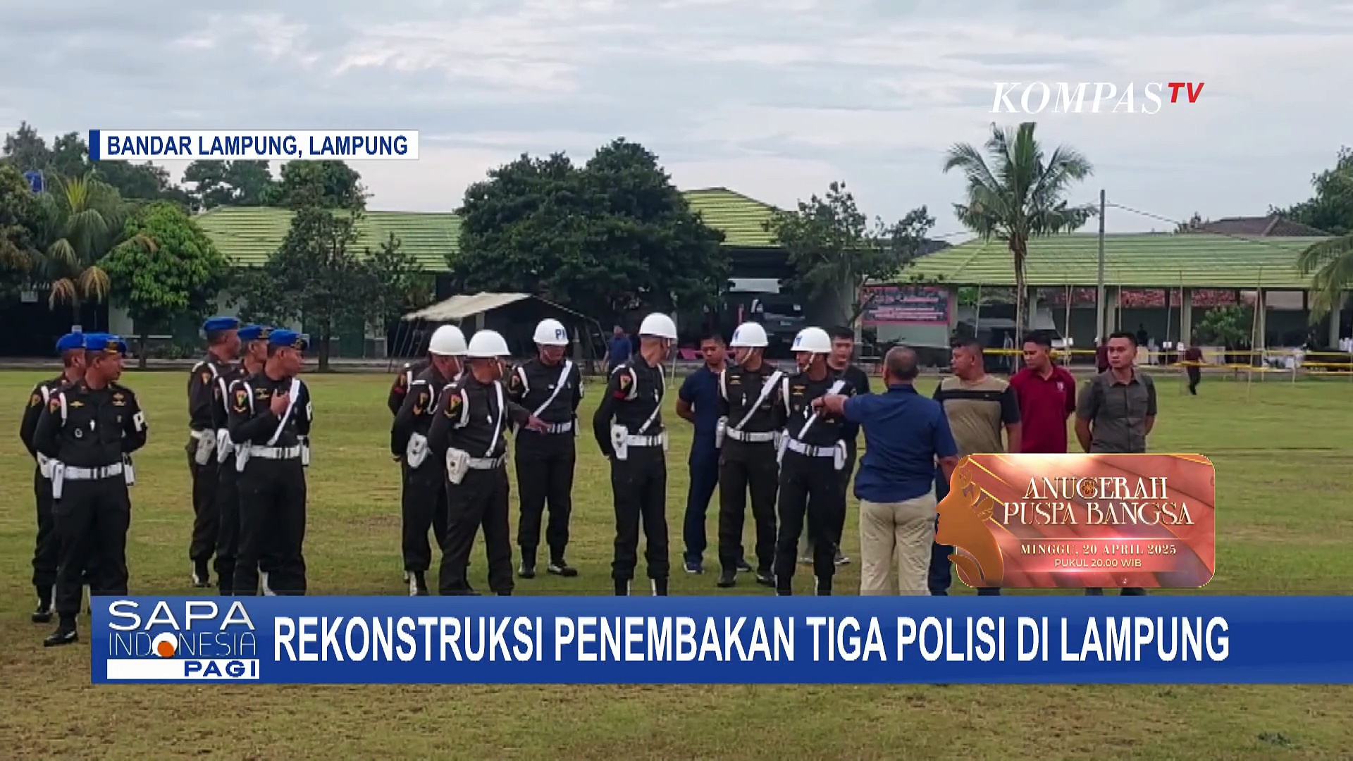 Update! Rekonstruksi Penembakan 3 Polisi di Lampung: 2 Anggota TNI Jadi ...