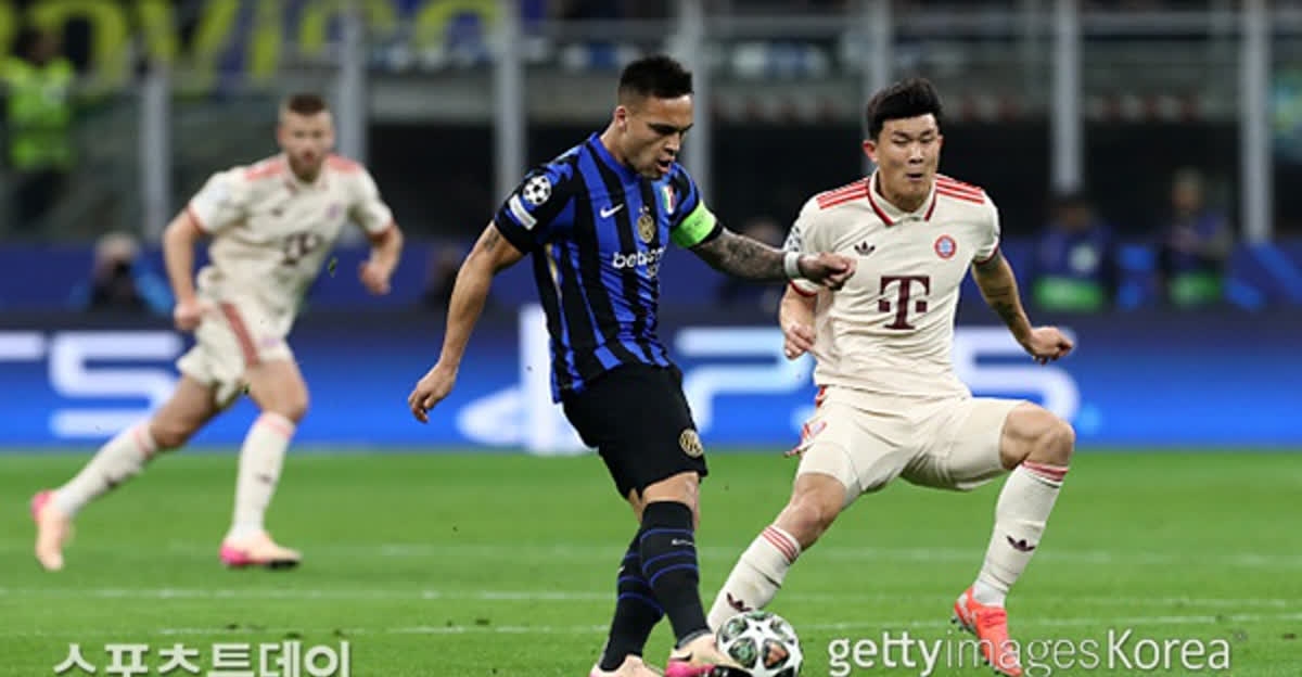 '김민재 65분' 뮌헨, 인터밀란에 합산 스코어 3-4 패배…UCL 4강행 좌절