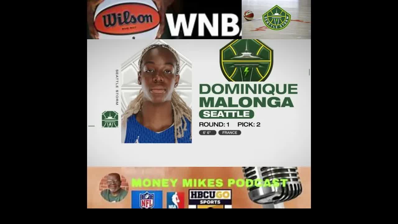 WNBA Draft No. 2 : 6'6" Dominique Malonga from France Selected No. 2 by ...