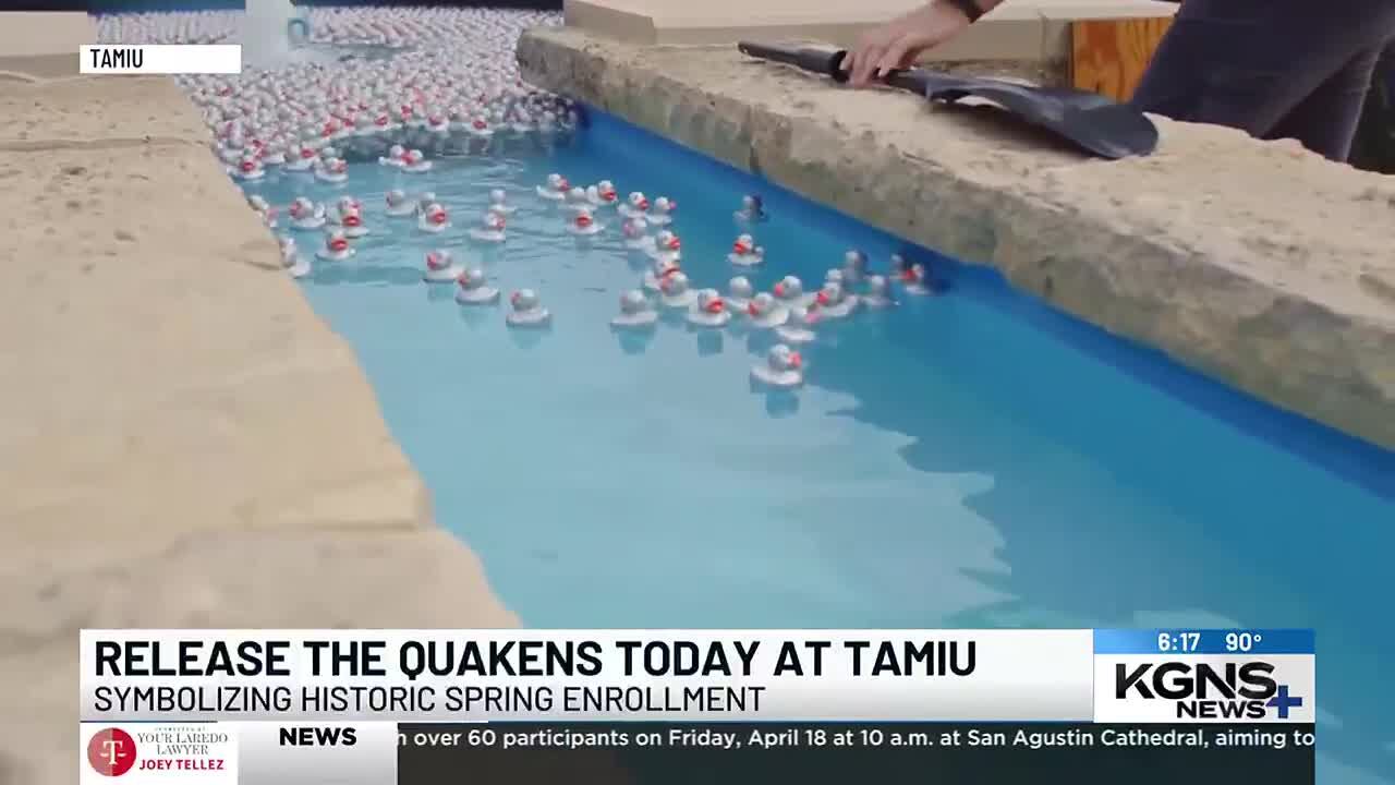 TAMIU makes a splash with ‘Release the Quacken’ event