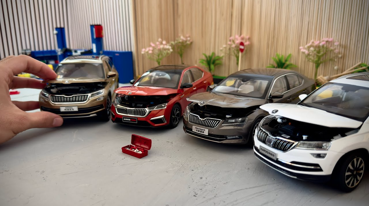 Realistic Škoda Auto Diecast Model Car Collection