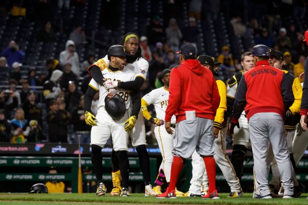 Nationals' Jorge Lopez ejected vs. Pirates; benches clear
