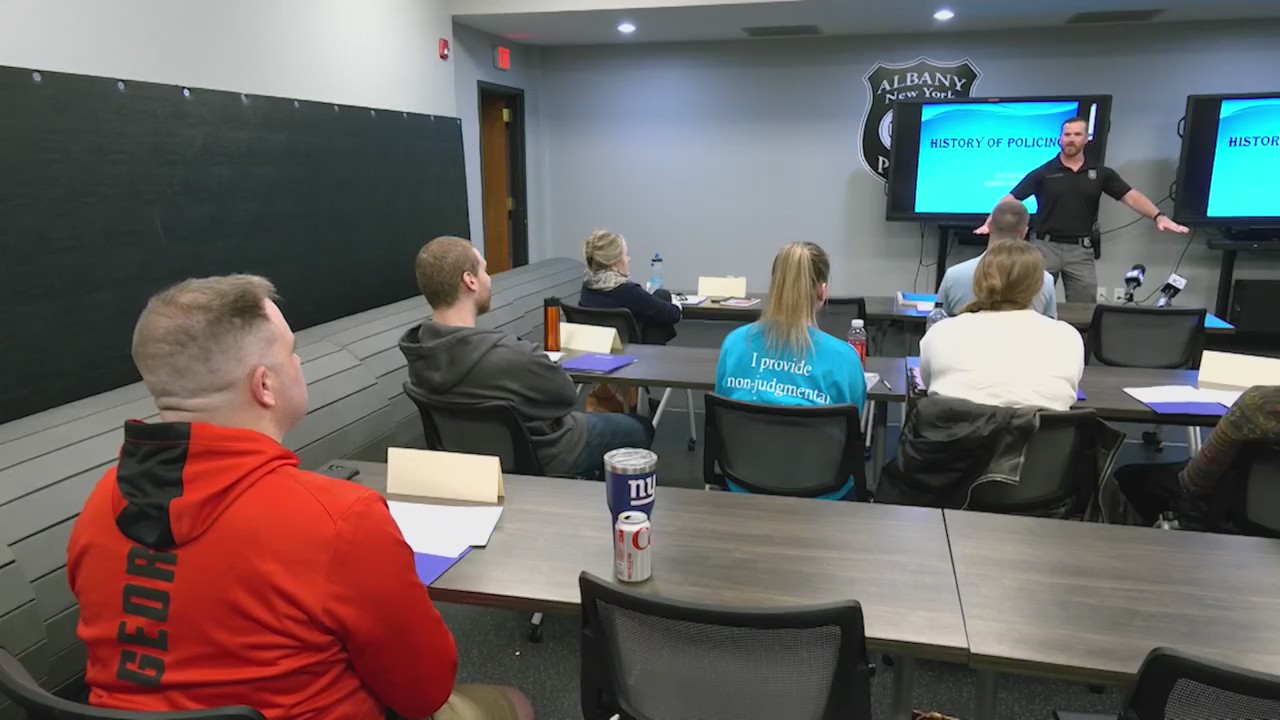 Police teaching Albany citizens about the job