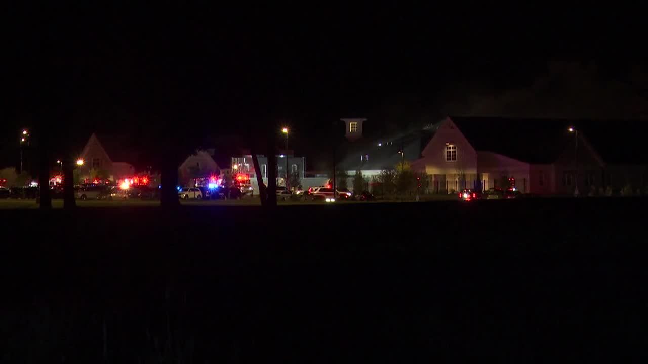 Crews battle fire at new veterans home in Enterprise