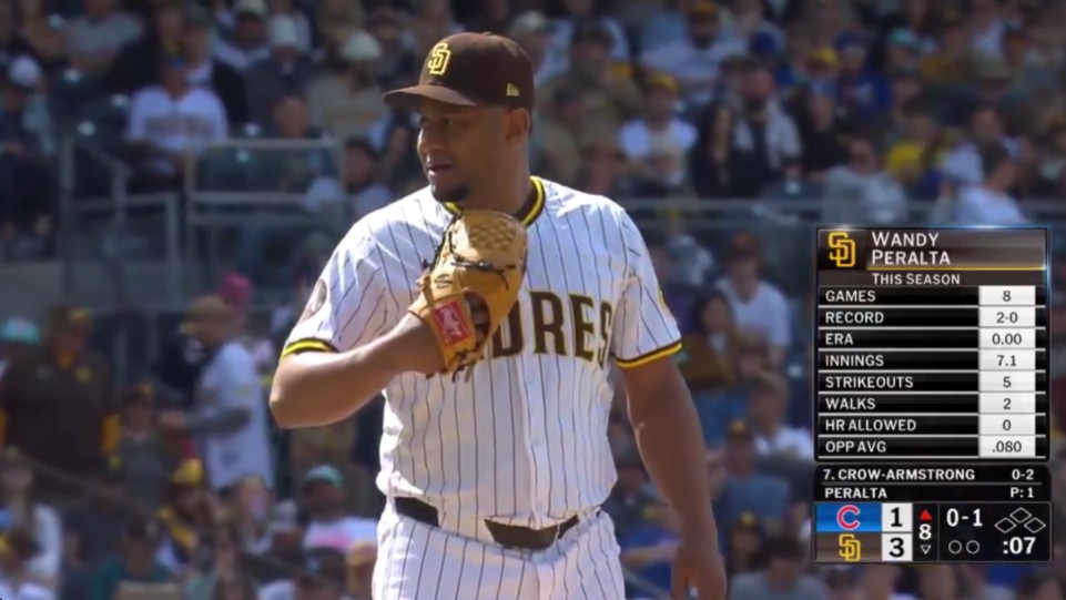 Announcer jinx strikes Padres pitcher