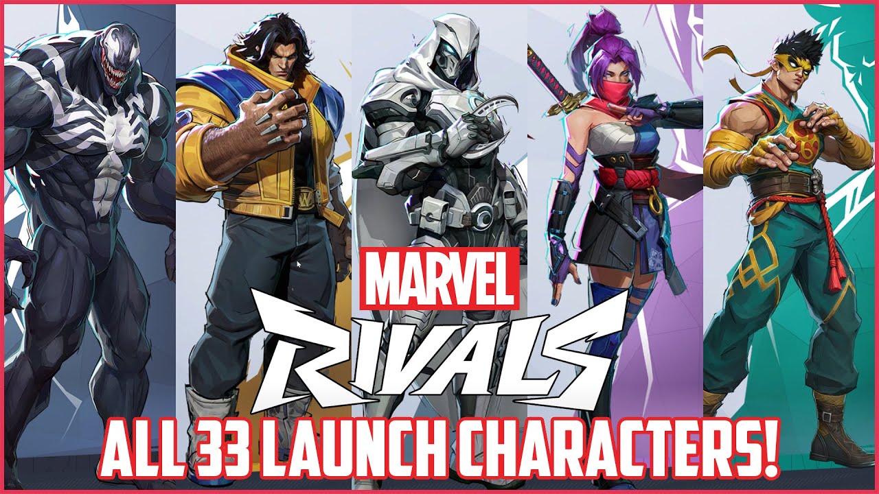 Marvel Rivals all 33 launch characters