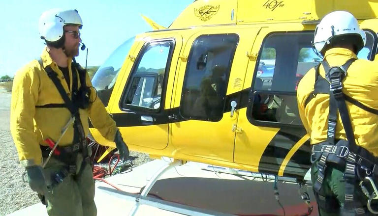 U.S. Forest Service uses helicopter for deployment as fire season ...