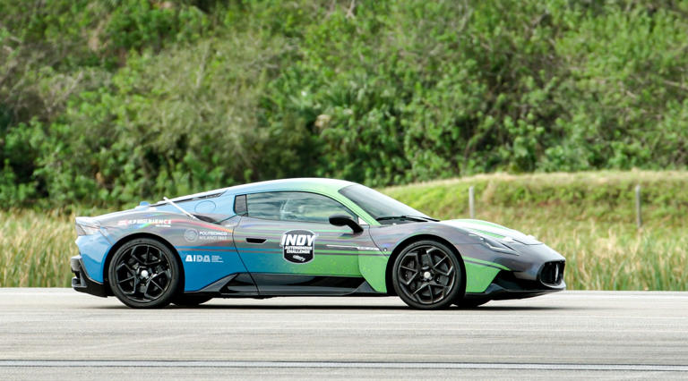 Maserati supercar with no driver breaks autonomous speed record at NASA ...