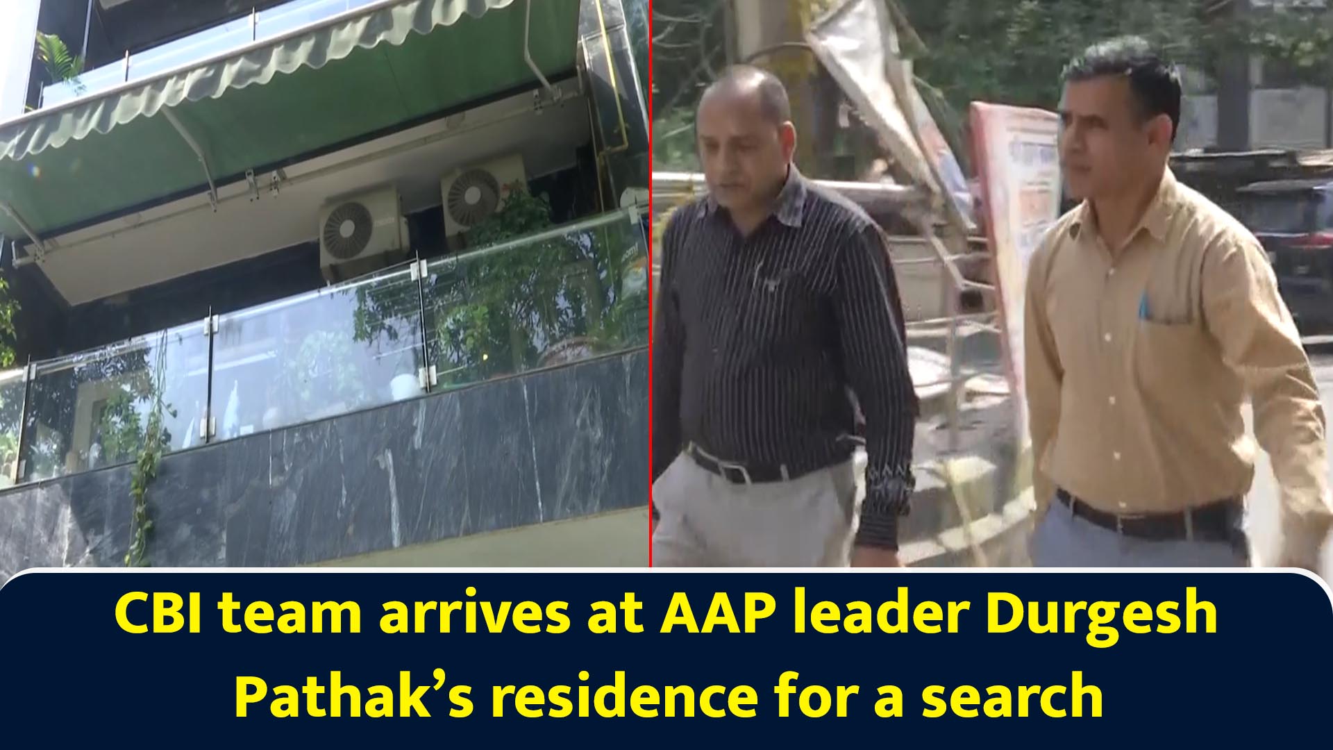 CBI team arrives at AAP leader Durgesh Pathak’s residence for a search
