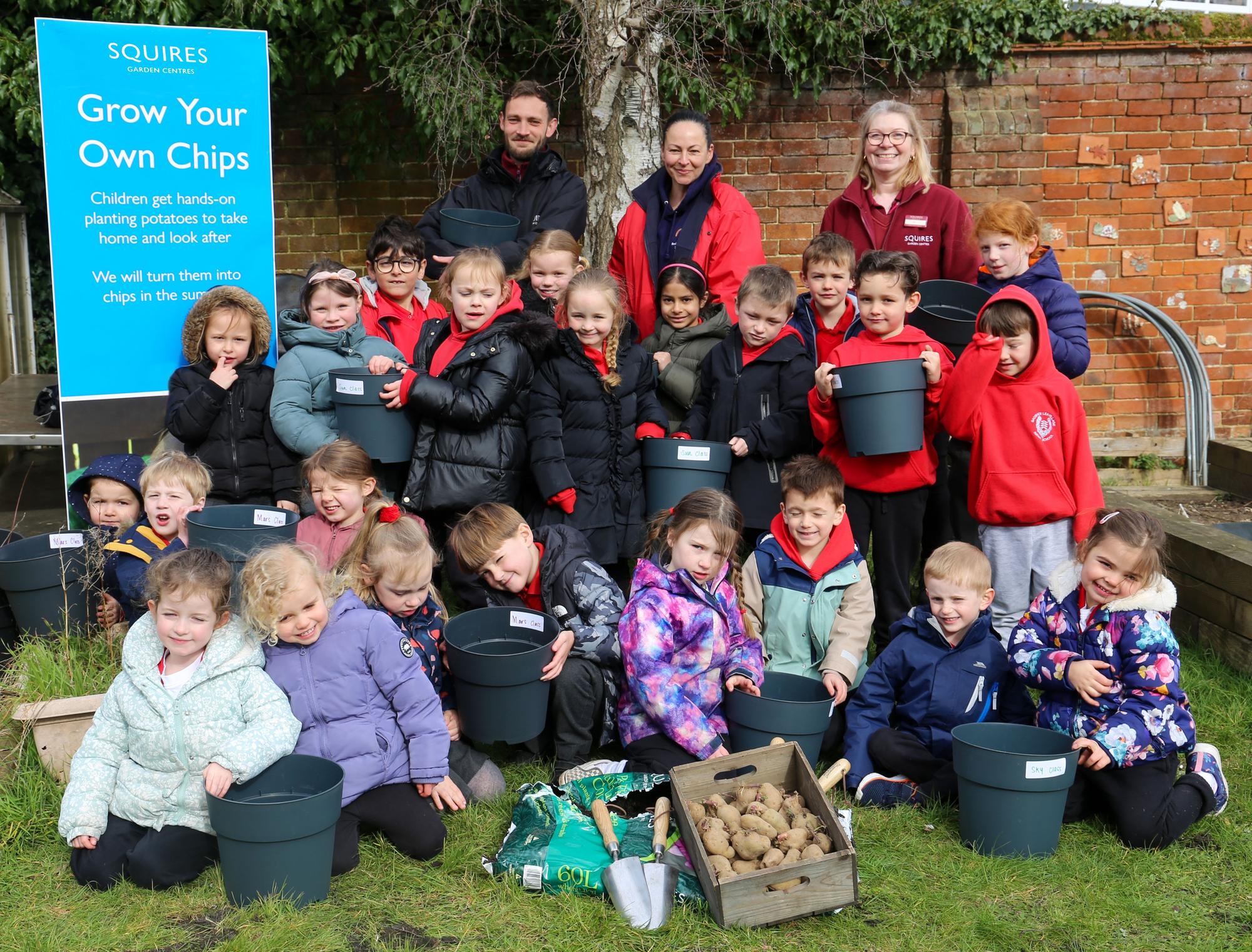 Spud-tacular fun for pupils at Badshot Lea Infants School