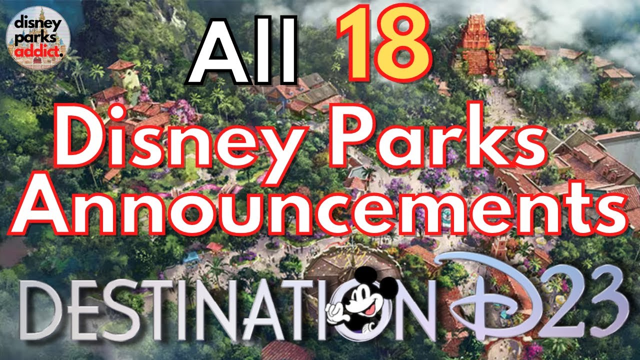 ALL Destination D23 Announcements - NEW Test Track, Indiana Jones ...