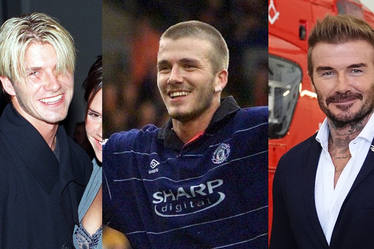 A look back at David Beckham’s best (and worst) haircuts as the star turns 50