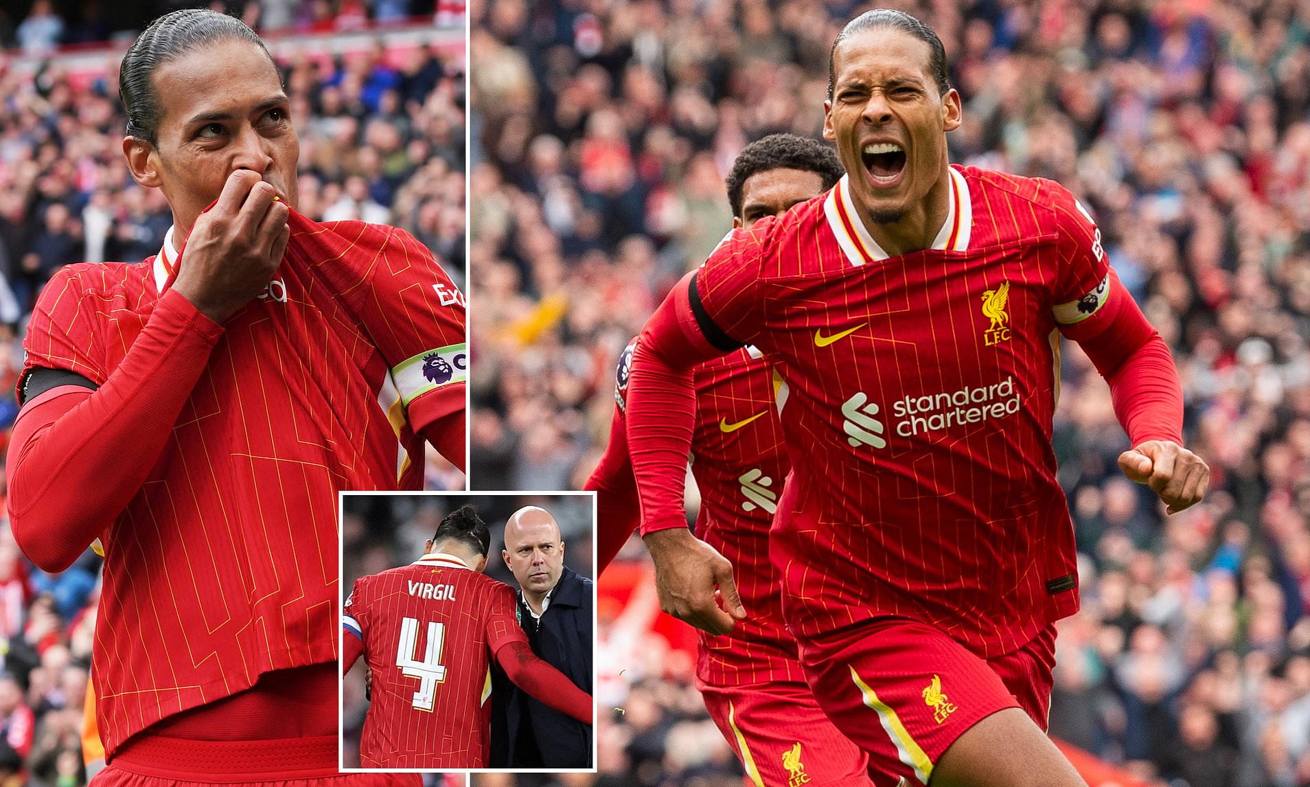 Virgil van Dijk signs new Liverpool deal as Reds captain joins Mohamed ...