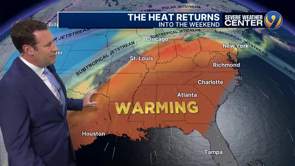 Thursday morning's forecast with Meteorologist Keith Monday