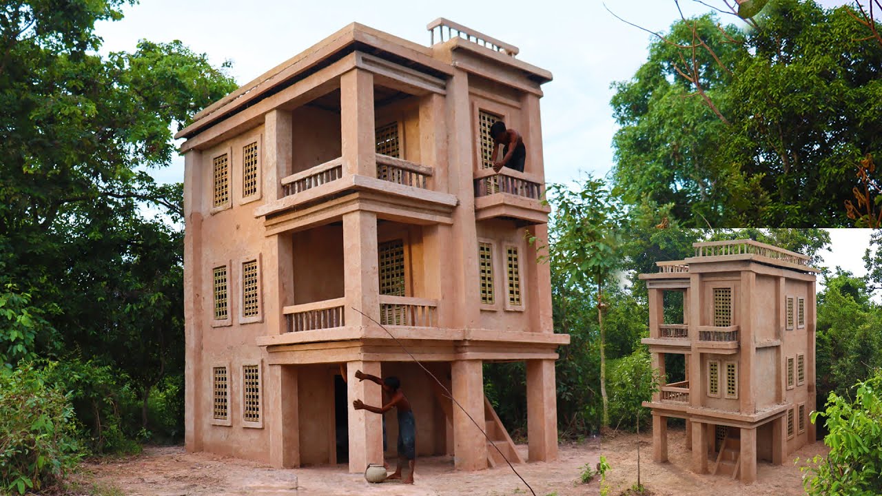 Our Most Creative Mud House Yet - 4 Stories High