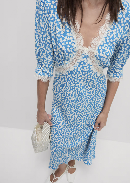 Pretty high street tea dress has serious Rixo vibes for €60