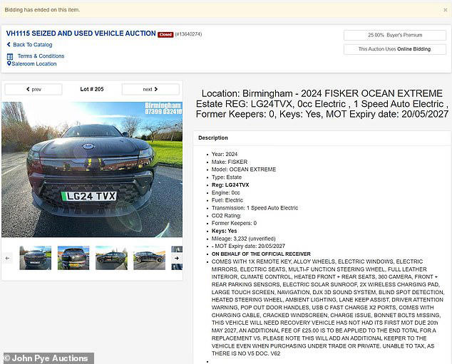 The EV graveyard is cleared! Abandoned new electric cars worth £275k ...