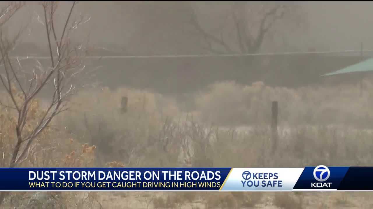 Officials urge drivers to pull over during dust storms