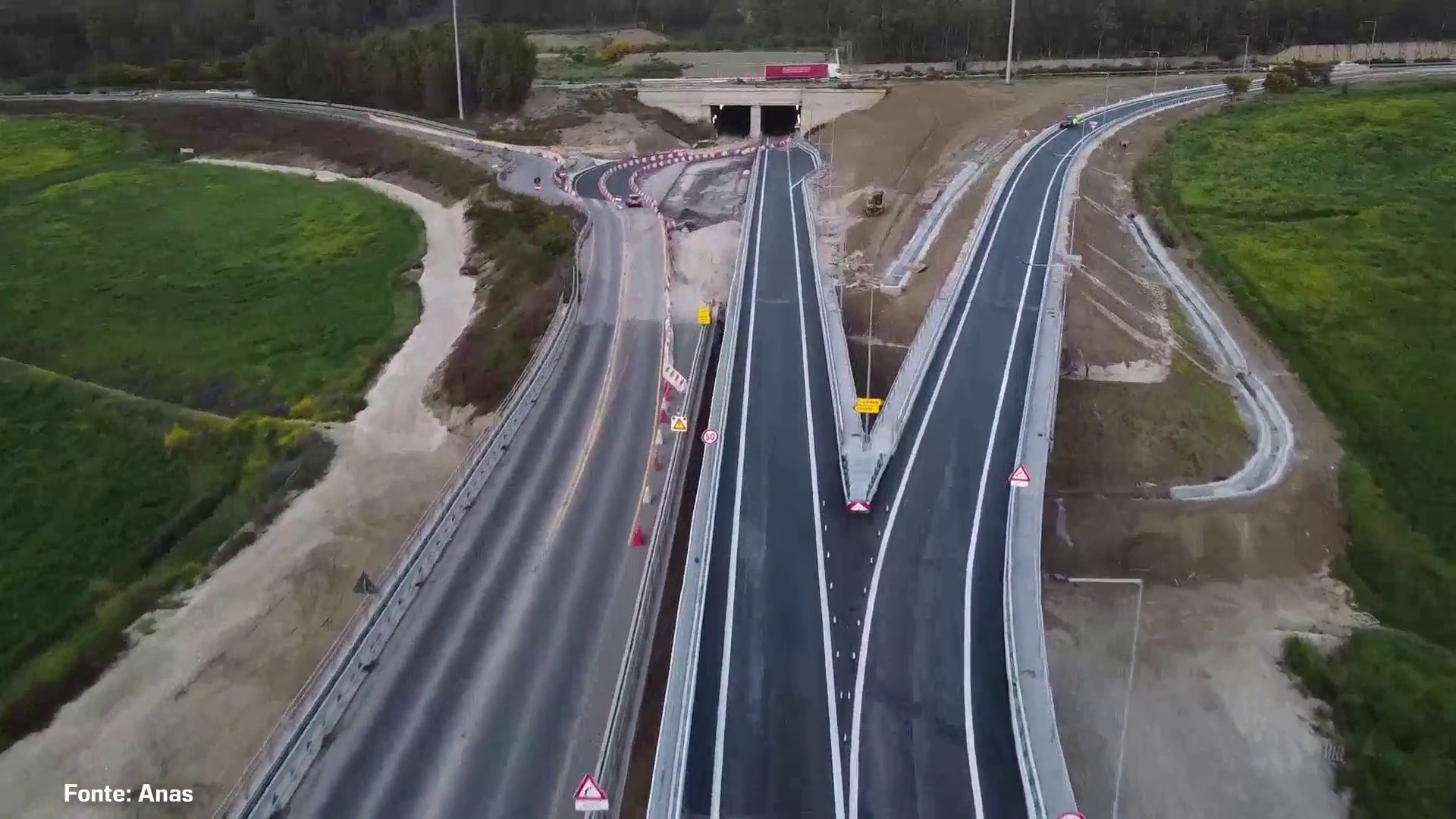 Anas, aperto il nuovo viadotto Salso lungo la statale 640