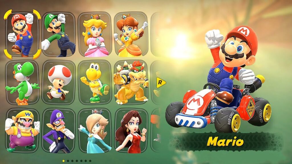 Tous les personnages jouables dans Mario Kart World sur Nintendo Switch 2