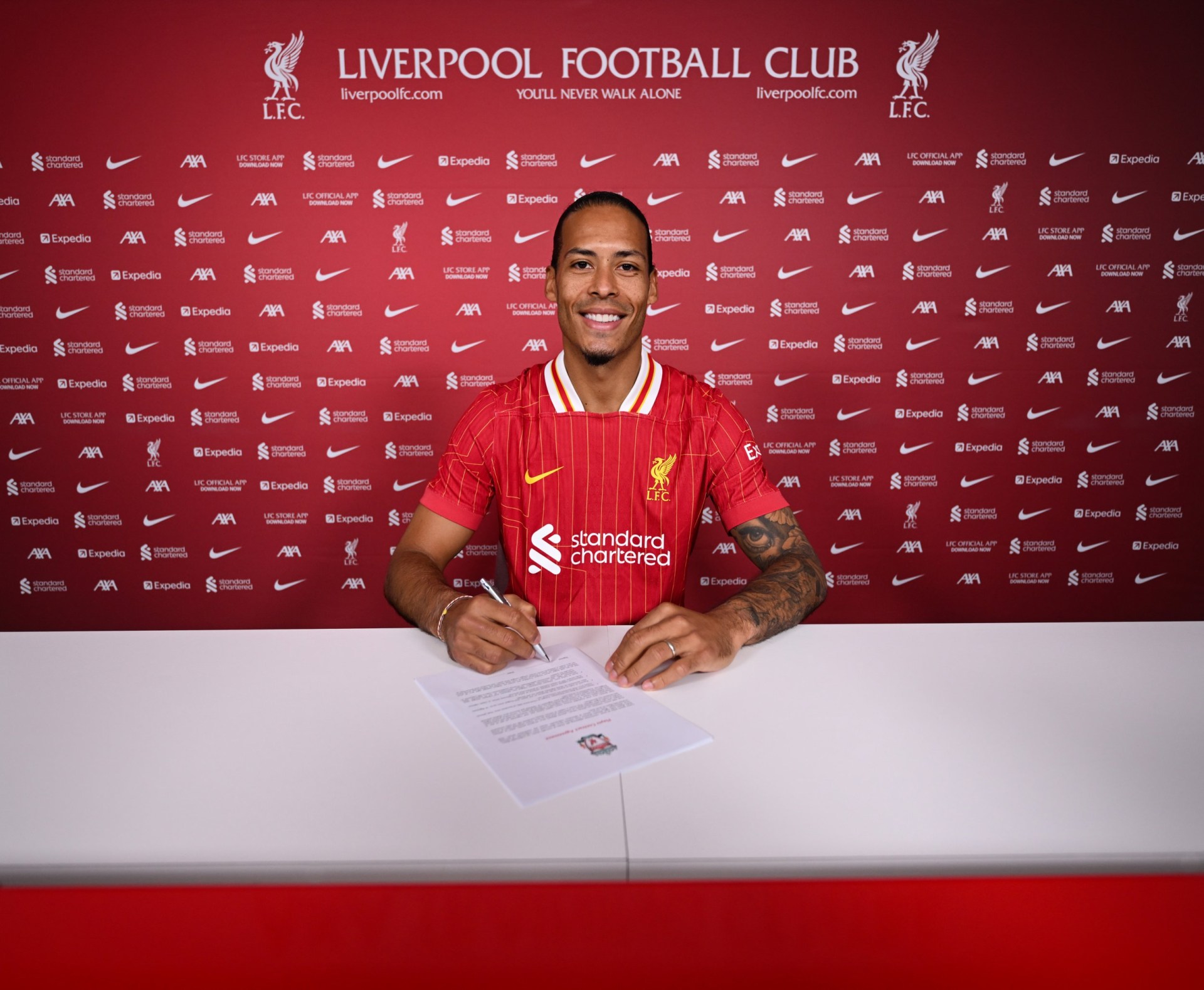 Virgil van Dijk follows Mohamed Salah in signing new Liverpool contract