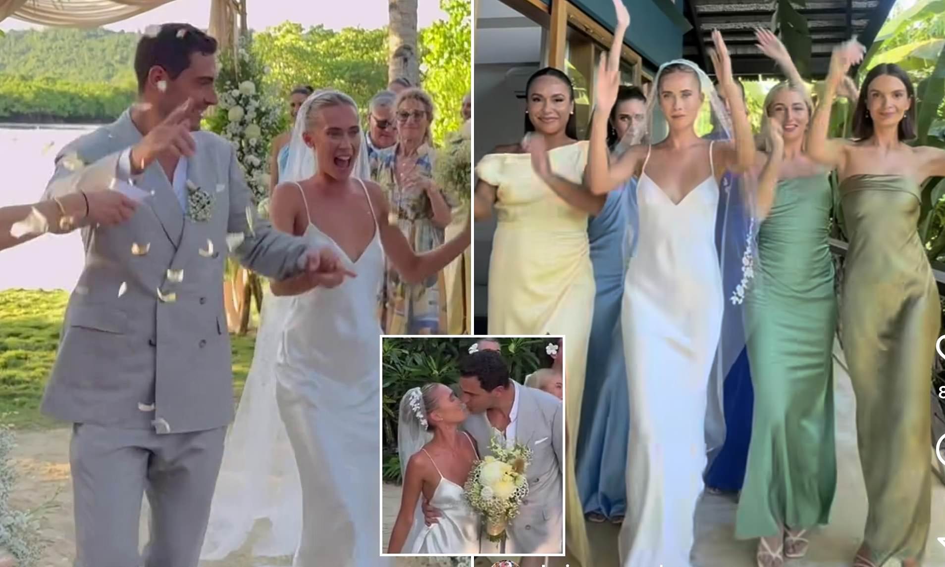 Tennis stars dazzle in glamorous gowns as they celebrate Aussie coach's ...