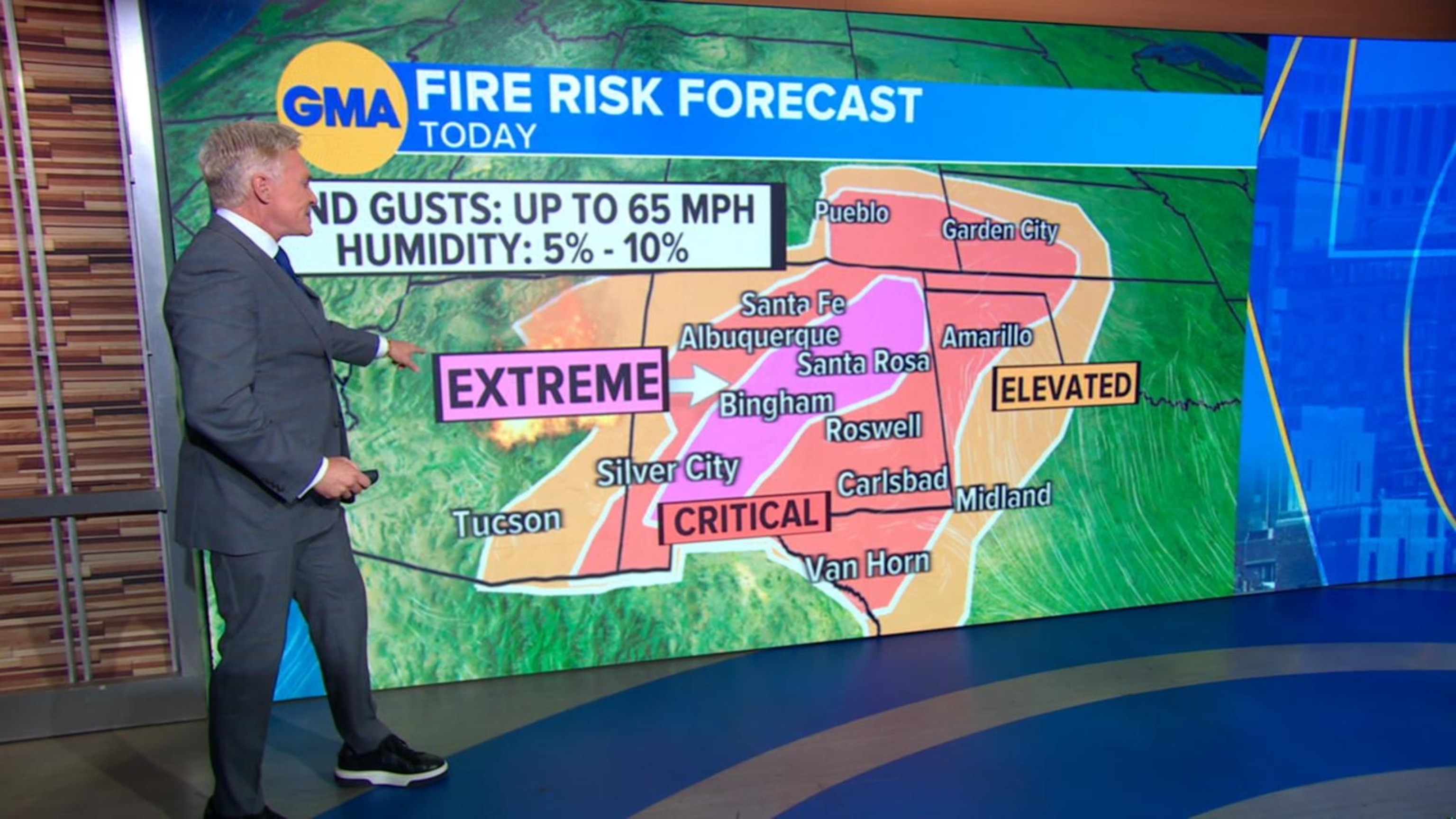 Critical fire danger in Southwest