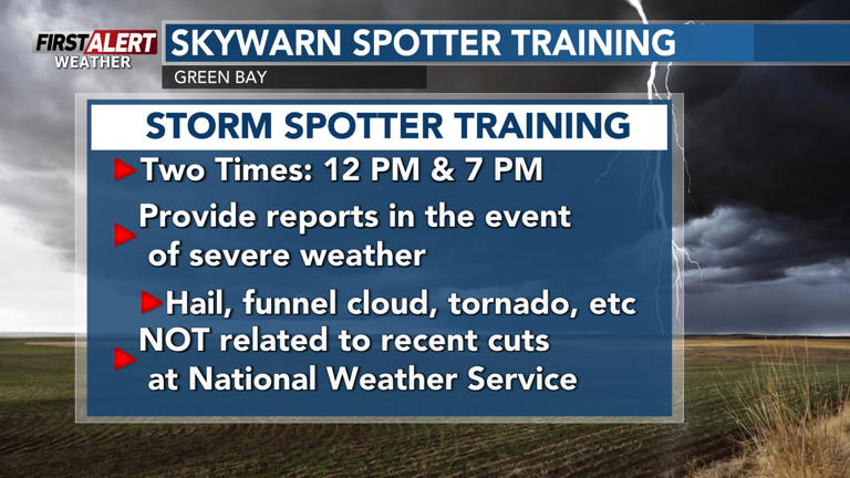 National Weather Service in Green Bay holding Skywarn Spotter Training ...