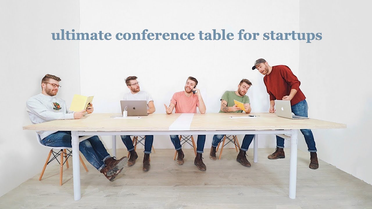 How to Build a Sleek 10-Foot Table for Creative Teams & Offices!