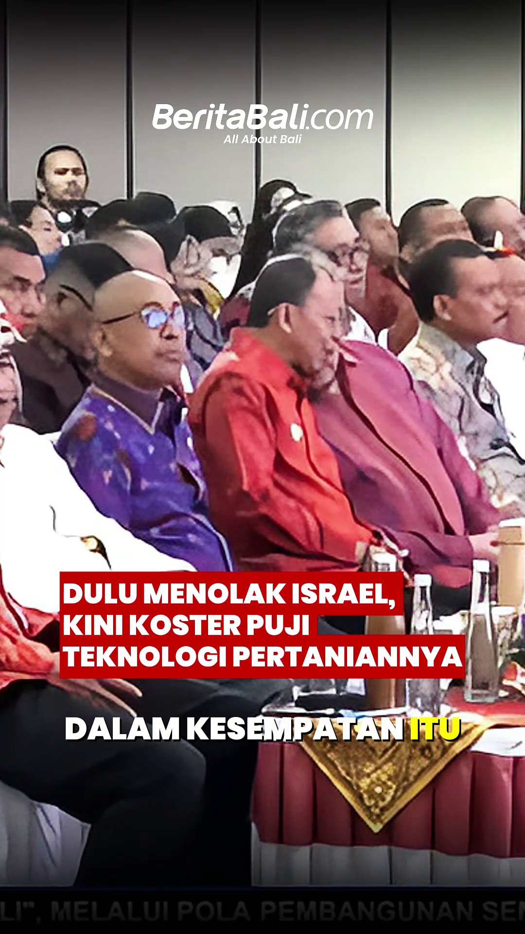 Dulu Menolak Israel, Kini Koster Puji Teknologi Pertaniannya