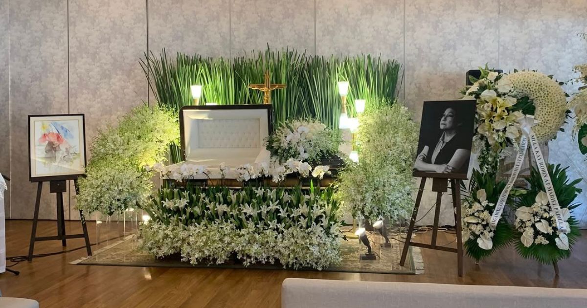 Nora Aunor's family, close friends gather on first night of her wake